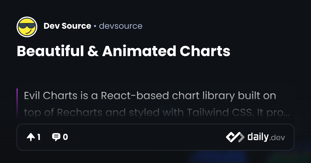 Beautiful & Animated Charts | daily.dev