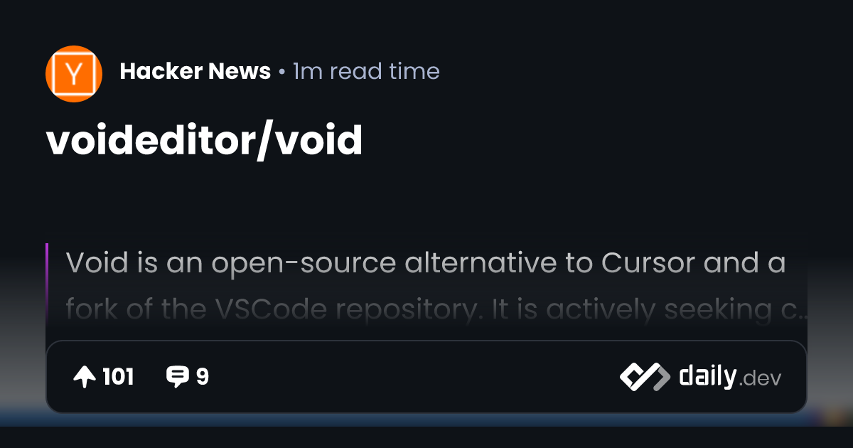 Voideditor Void Daily Dev