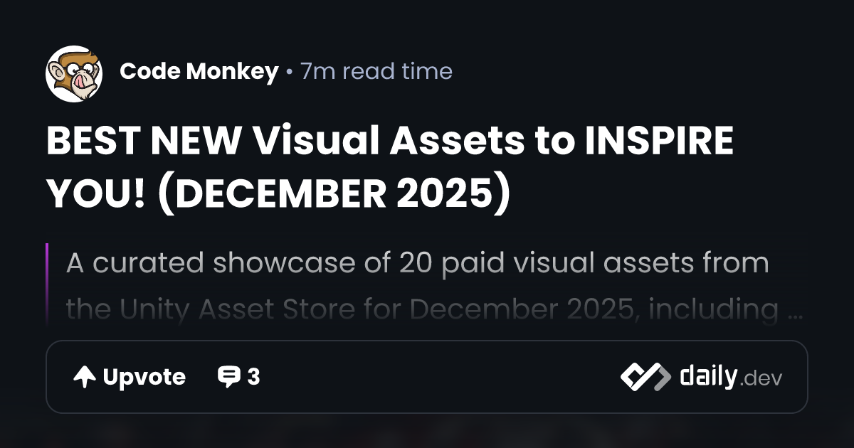 BEST NEW Visual Assets to INSPIRE YOU! (DECEMBER 2025)