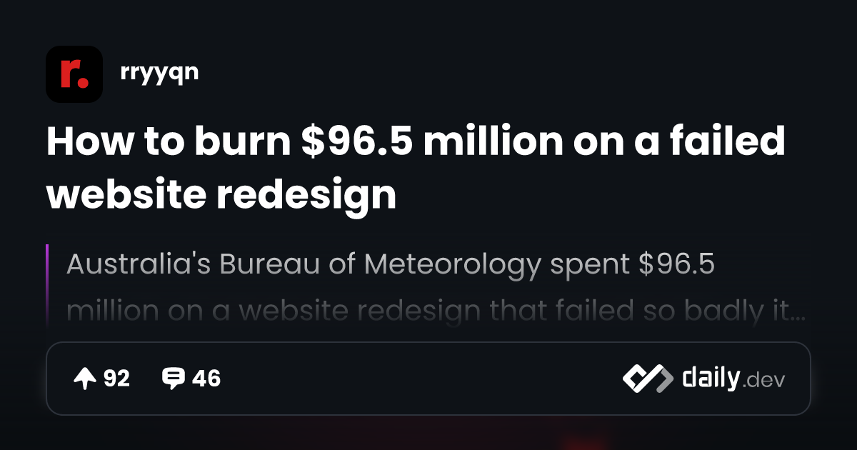 How to burn $96.5 million on a failed website redesign