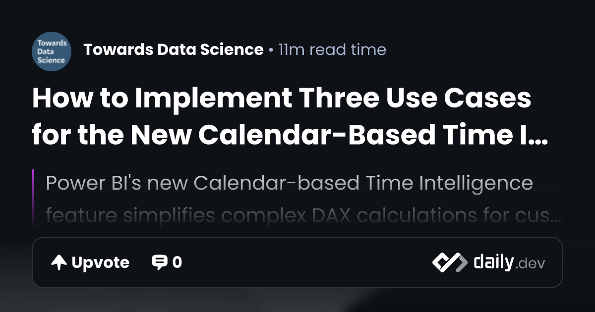 How to Implement Three Use Cases for the New Calendar-Based Time ...