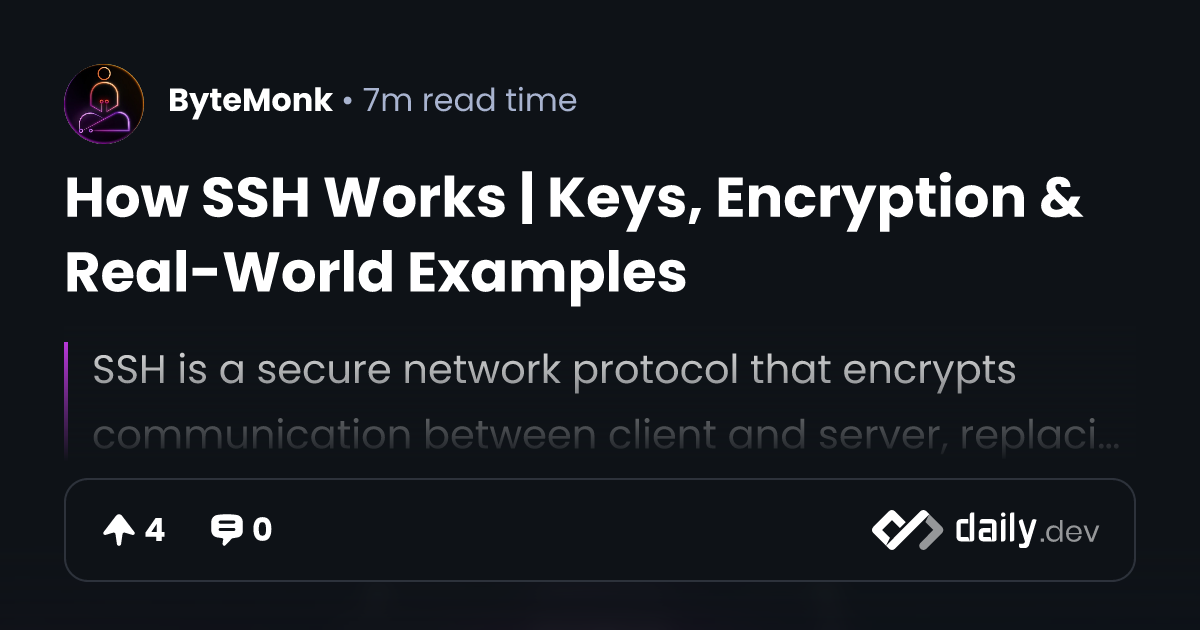 How SSH Works | Keys, Encryption & Real-World Examples