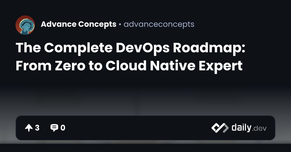 The Complete DevOps Roadmap: From Zero to Cloud Native...