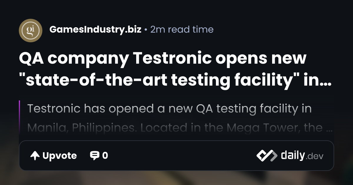QA company Testronic opens new "state-of-the-art testing...