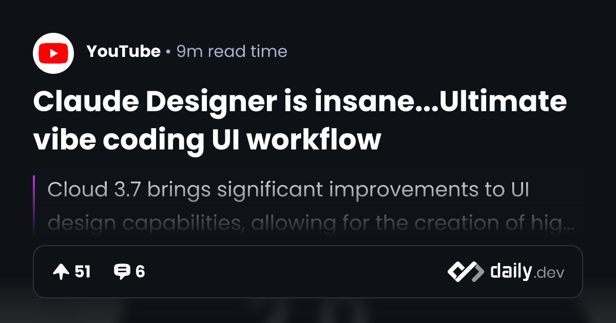 Claude Designer is insane...Ultimate vibe coding UI workflow