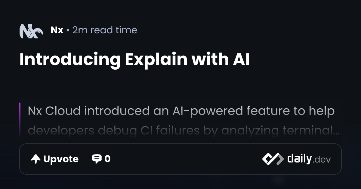 Introducing Explain with AI | daily.dev