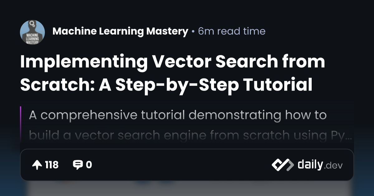 Implementing Vector Search from Scratch: A Step-by-Step...