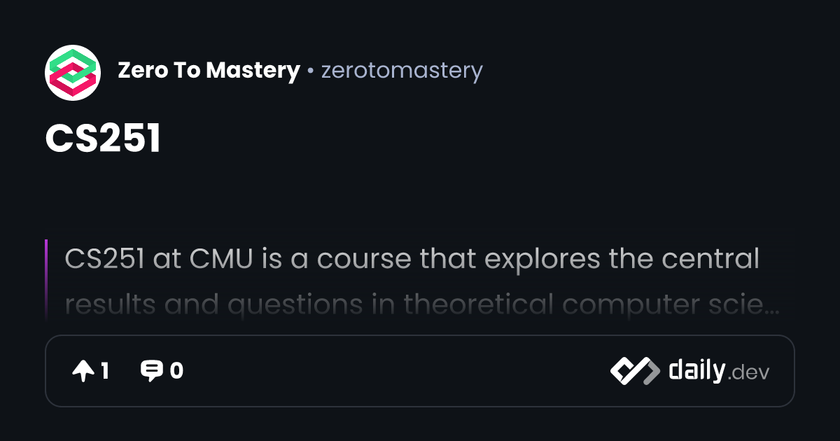 CS251 | daily.dev