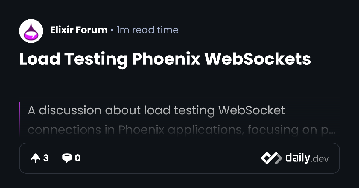 Load Testing Phoenix Websockets Dailydev 1946
