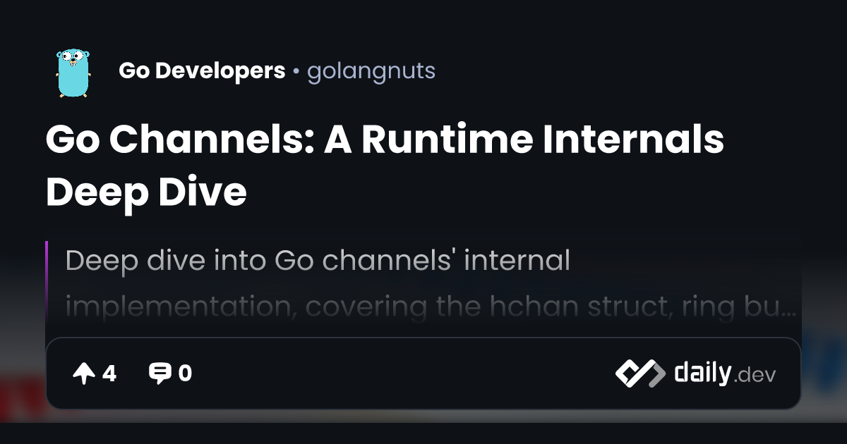 Go Channels: A Runtime Internals Deep Dive | daily.dev