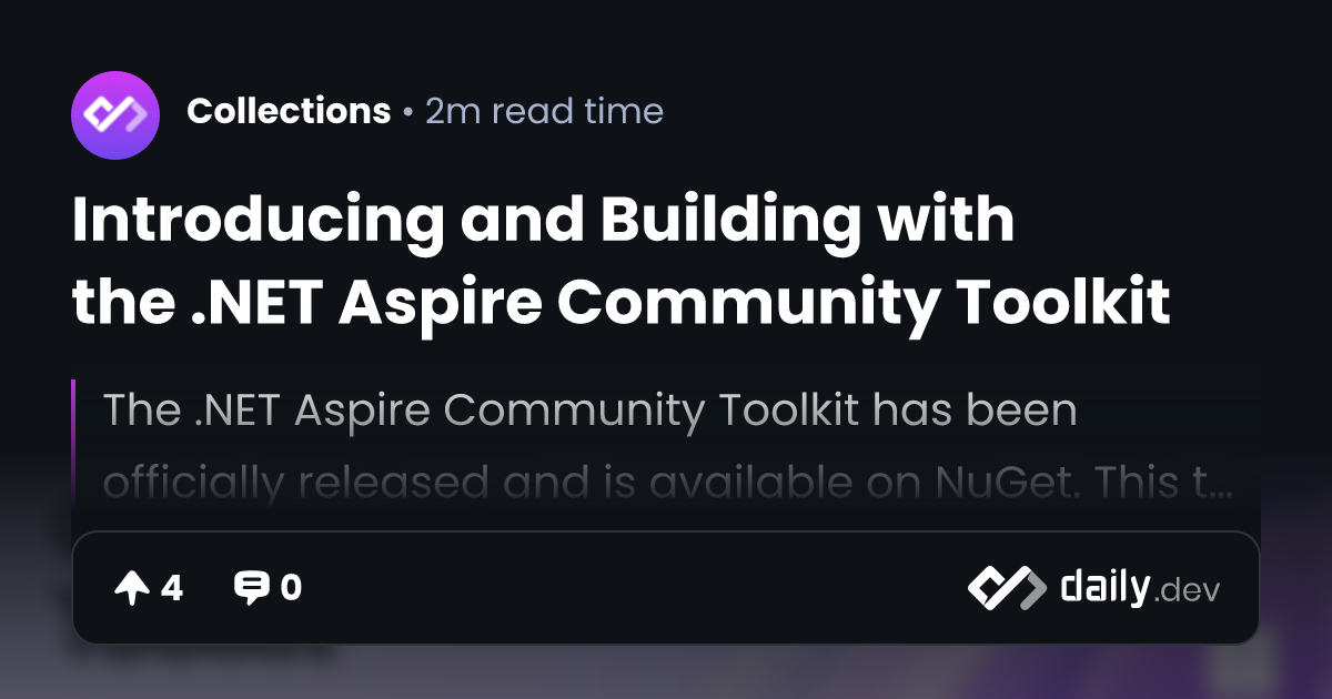 Introducing and Building with the .NET Aspire Community...