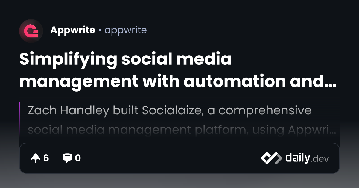 Simplifying social media management with automation and...