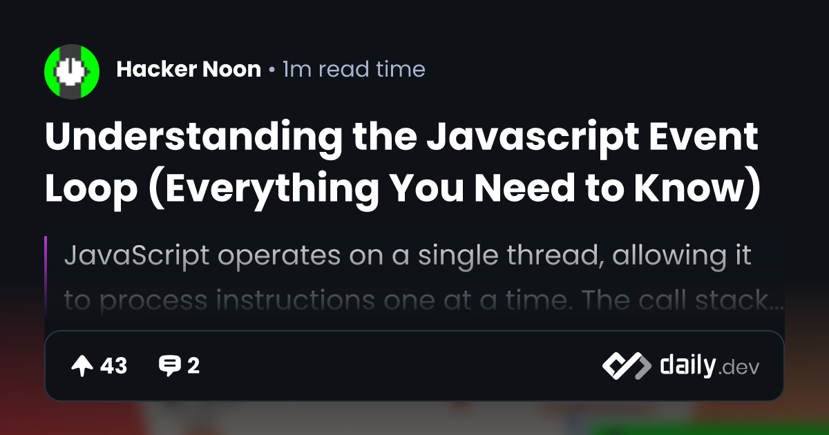 Understanding the Javascript Event Loop (Everything You Need to Know ...