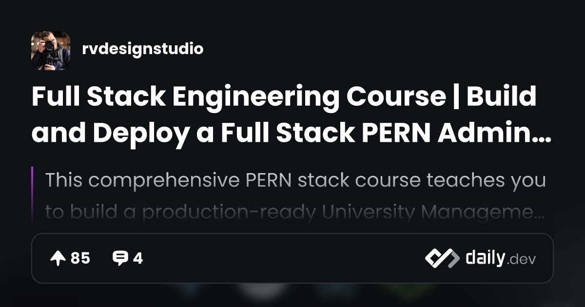 Full Stack Engineering Course | Build and Deploy a Full...