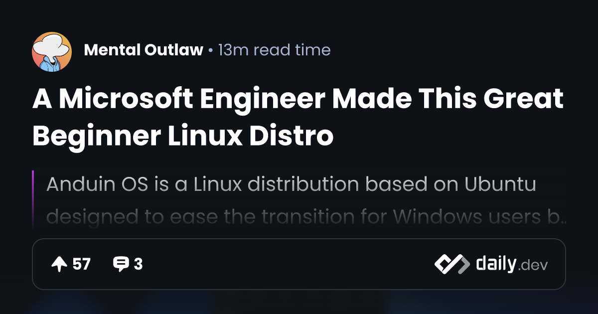 A Microsoft Engineer Made This Great Beginner Linux Distro